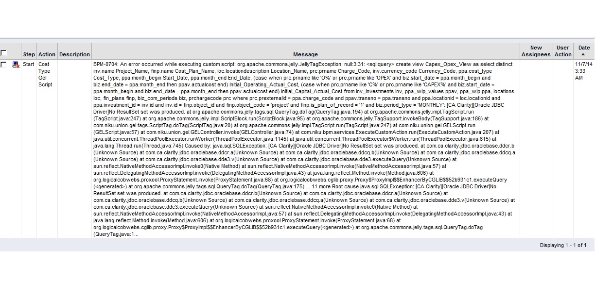 Process Error | Clarity