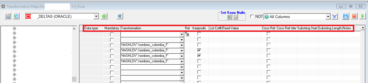 Where Clause For Oracle Transformation Maps Test Data Manager