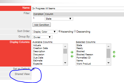 How to Share Tracking Custom Views? | Rally Software