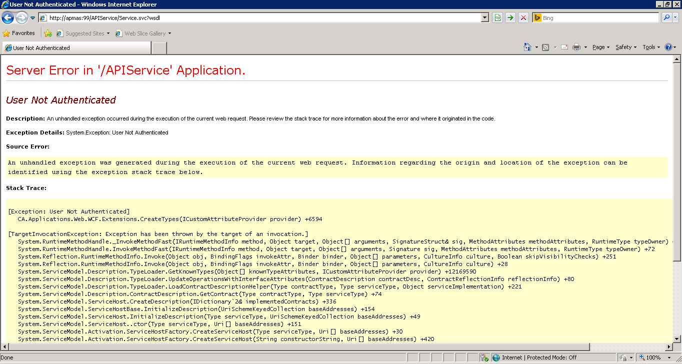 CA APM 12.9 webservice not working | CA Service Management