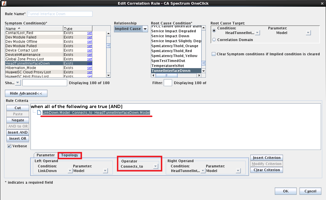 Dynamic Condition Correlation Domain | DX NetOps