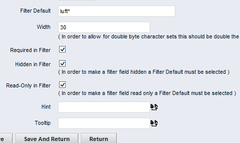 Removing buttons on a Filter Portlet | Clarity