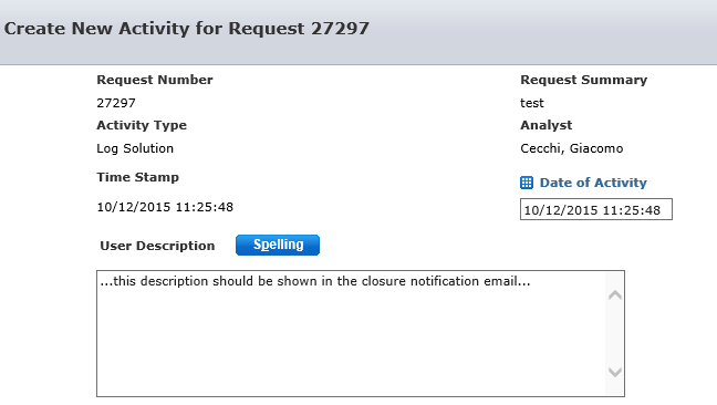 Ticket solution in the notification email... | CA Service Management