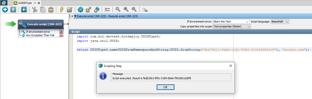 How to generate V5 UUID using JavaScript Step (deprecated)/Execute script (JSR-223) step ...
