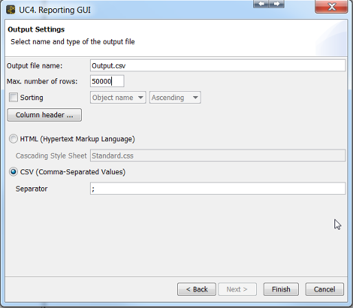 Extracting information with the Reporting tool | Automic Workload Automation