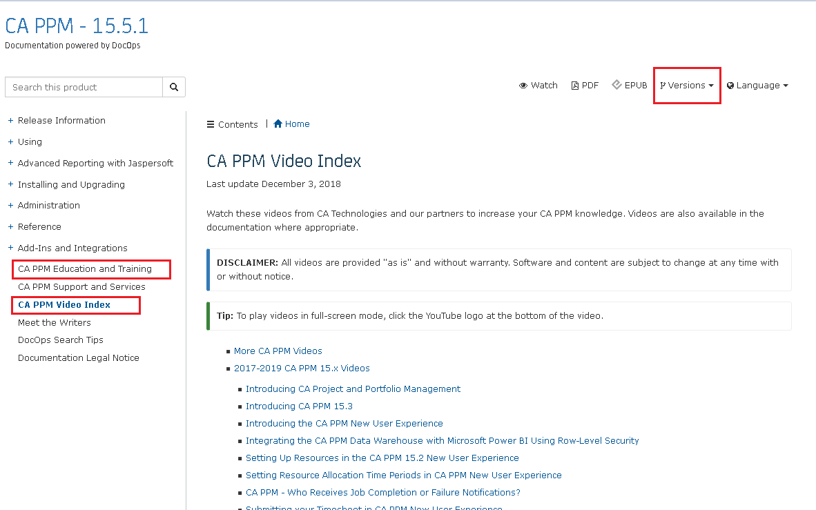 Clarity v15.4.0.270 and 15.5.1.240 Demo Material | Clarity