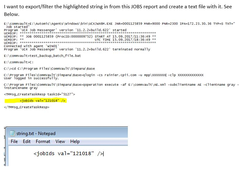 Redirect "Last Report" from a JOBS | Automic Workload Automation