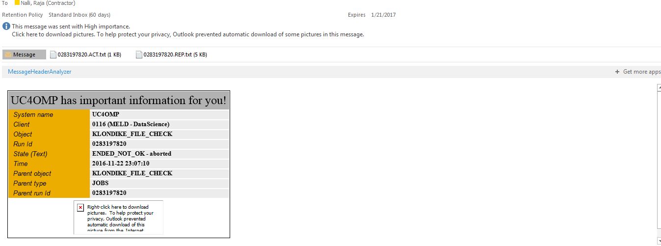 send job log as email notification attachment | Automic Workload Automation