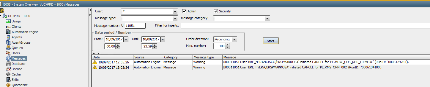 UC4 V12 - Job cancelled manually | Automic Workload Automation