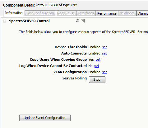 Not able to clear the alarm in CA Spectrum. | DX NetOps