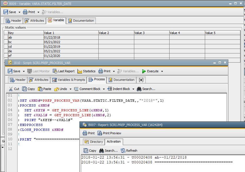 COMPARING TWO VARA'S | Automic Workload Automation