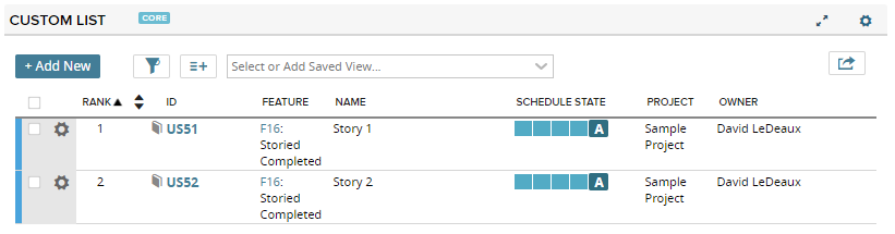 How do I display User Stories that belong to a particular Feature AND ...