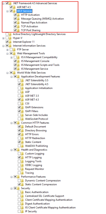 Required activated Windows features before install ARA | Automic Continuous Delivery Automation
