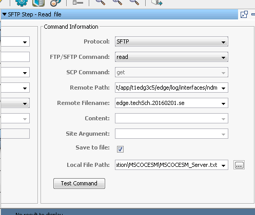 I need to read a file in lisa using SFTP step but the file is not of txt format.Please help on ...
