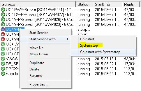 Stopping clients / Queues from database | Automic Workload Automation