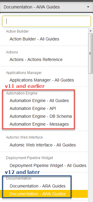 Product names | Automic Workload Automation