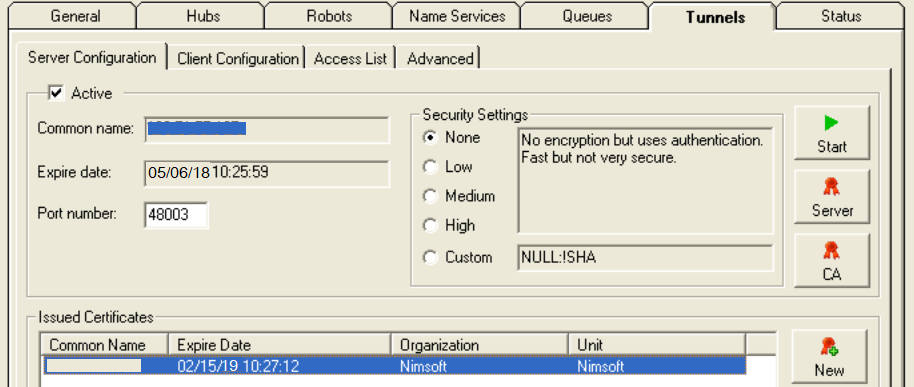 How to renew the certificate of Tunnel server Hub | DX Unified ...