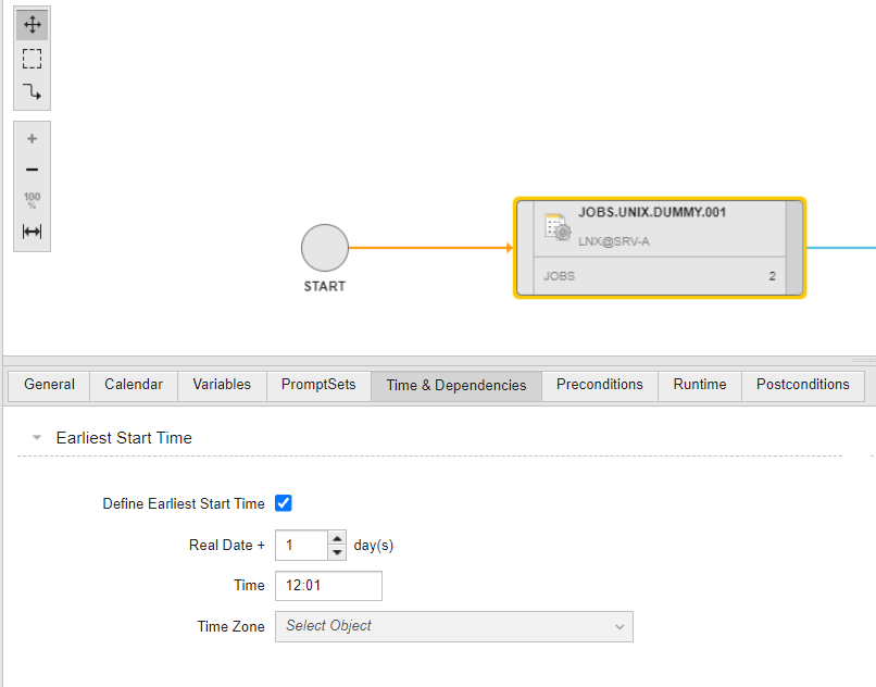 Waiting condition to trigger a task in a workflow | Automic Workload Automation