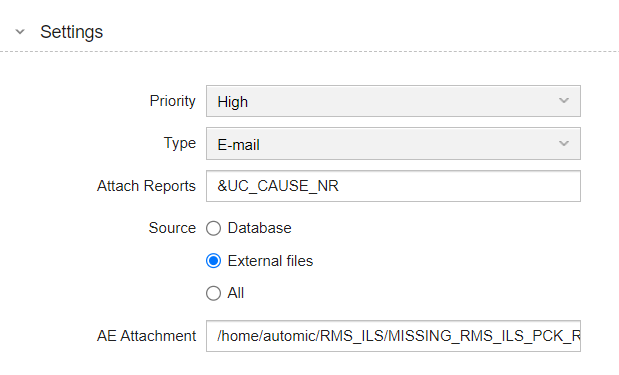 How to send the attachment through call object | Automic Workload Automation