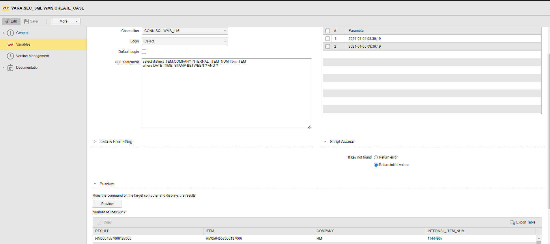 Error seen in the VARA | Automic Workload Automation