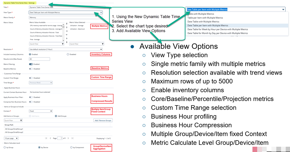 New: View Time Series Tabular Reporting with Date and Time views with DX NetOps 22.2.2 | DX NetOps