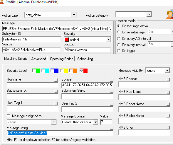 Is possible to create an AO with conditions more especific ? | DX Unified Infrastructure Management