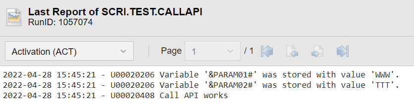 How to pass external parameters to a Workflow | Automic Workload Automation