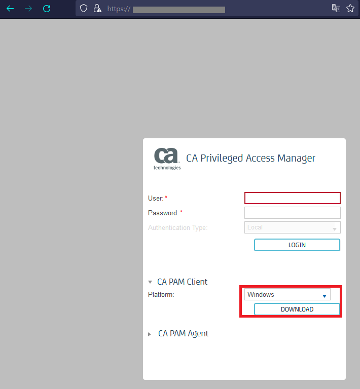 Inquiries about how to download the PAM Client from the internal ...