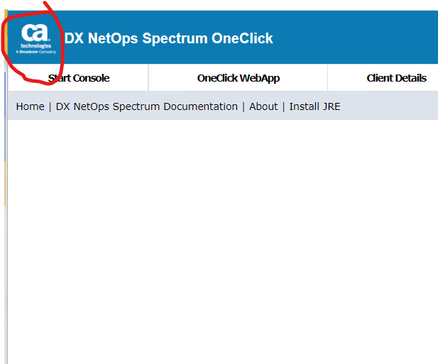 OneClick Web Console customization | DX NetOps