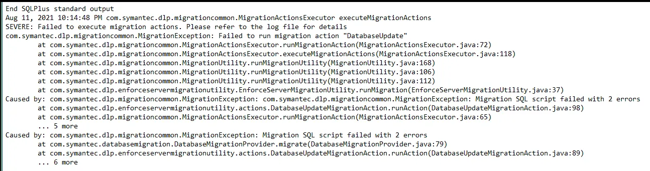 Symantec Data Loss Prevention (DLP) migration fails during phase 2 ...