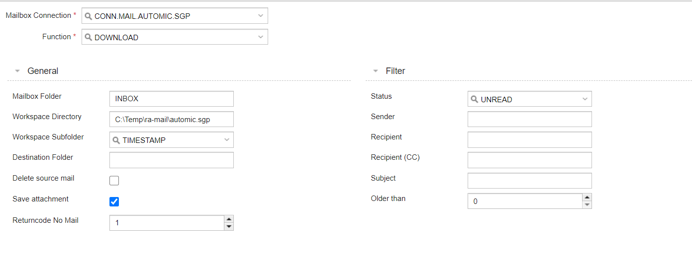 How to read mails from mail box in UC4 | Automic Workload Automation