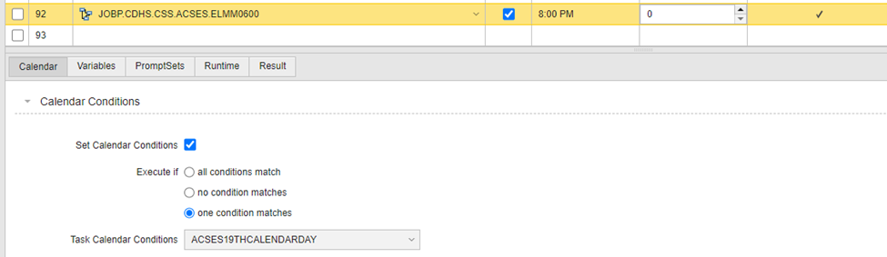 Using Calendar in Workflow | Automic Workload Automation