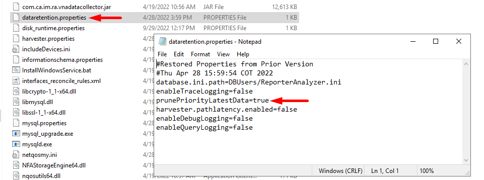 Dataretention for dx nfa | DX NetOps
