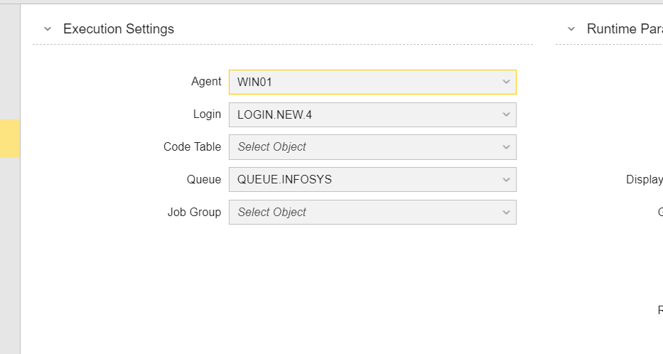 AWI dropdown button is not working | Automic Workload Automation