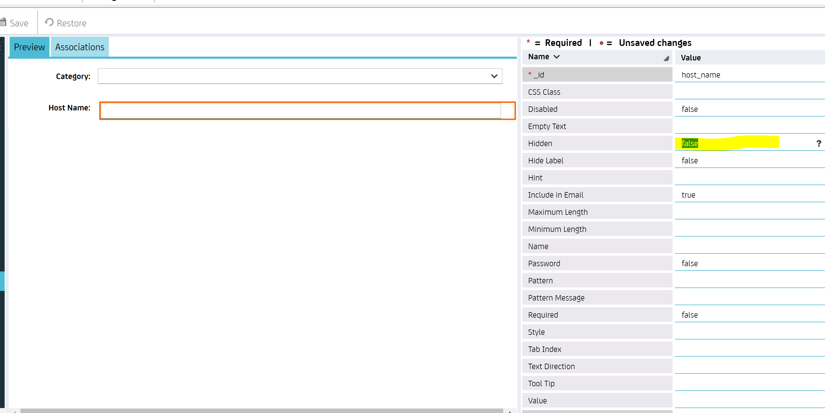 How to hide custom field initially? | CA Service Management