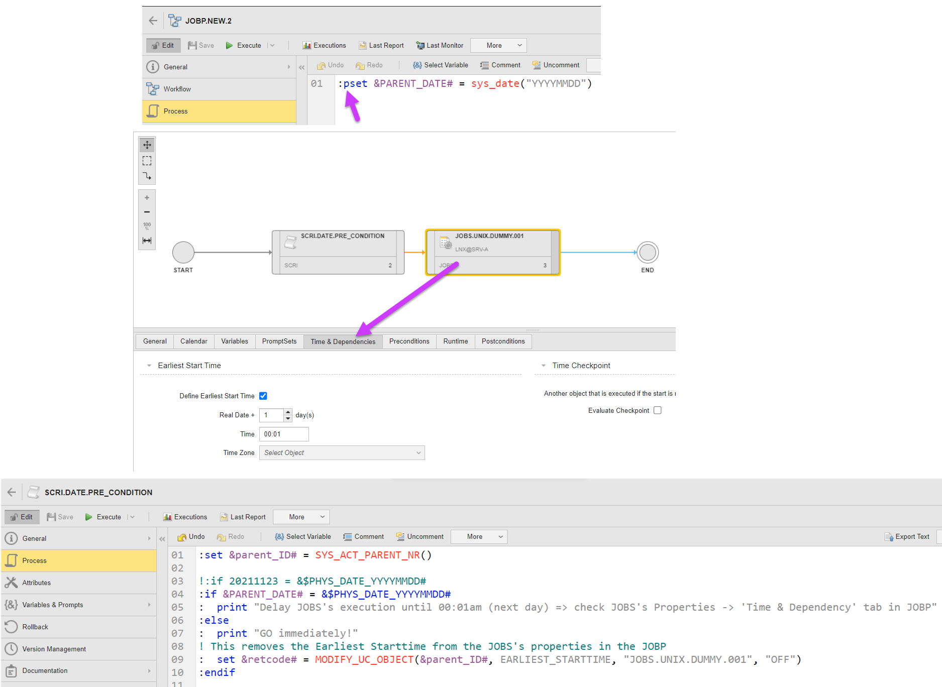 Waiting condition to trigger a task in a workflow | Automic Workload Automation
