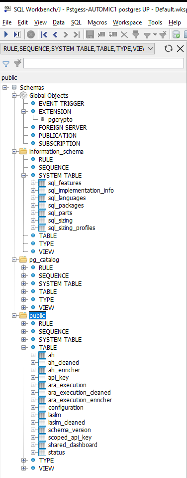 Analytics Database | Automic Workload Automation