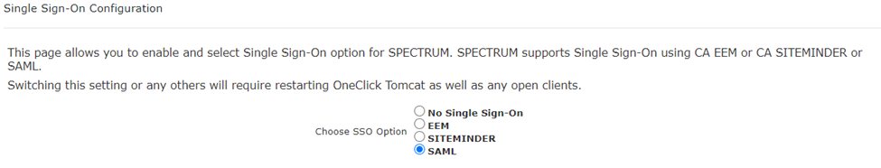 SAML Group Authentication for Spectrum | DX NetOps