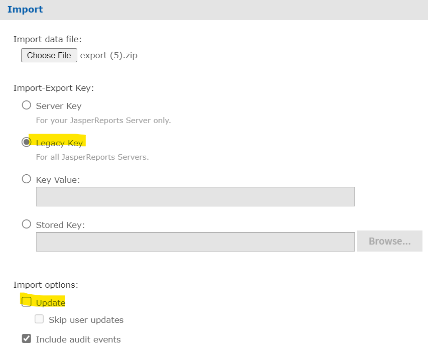 Exporting and Importing reports in Jasper Server 7.9 | CA Service ...