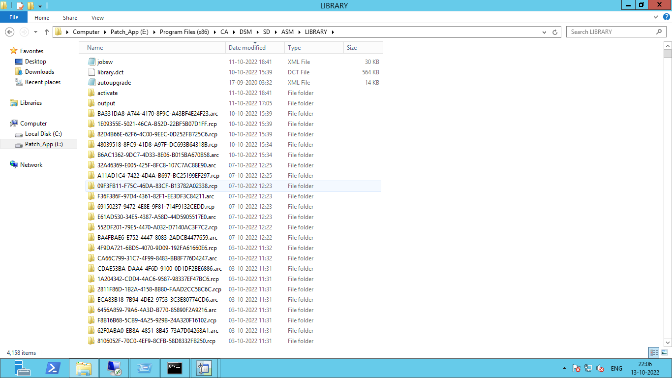CA/DSM/SD/ASM/Library folder consumes a lot of space, causing the patch ...