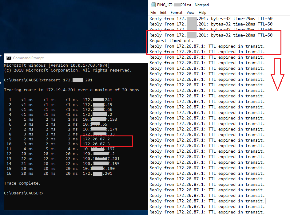 Devices with reachability alarms with snmpcollector probe | DX Unified Infrastructure Management