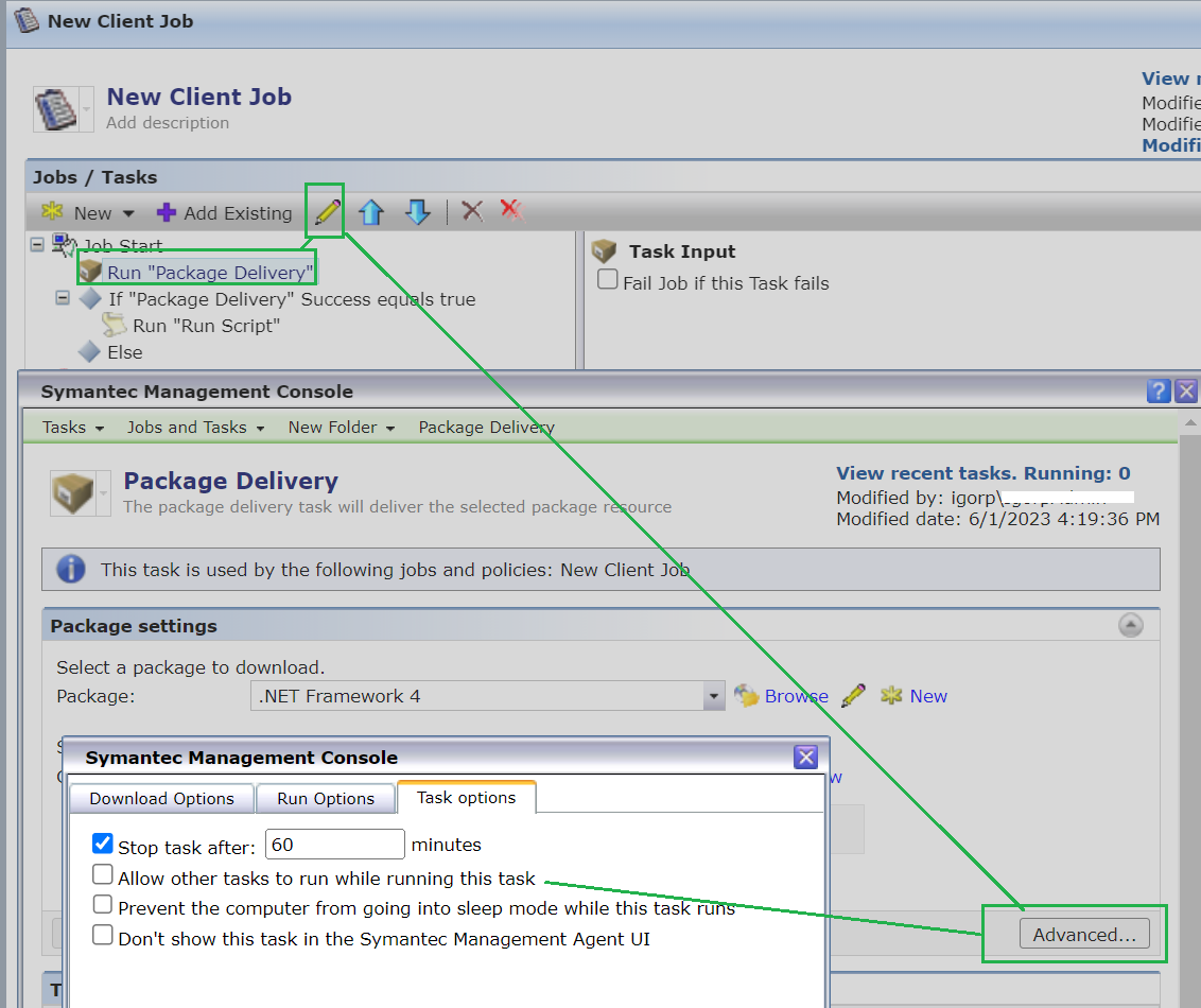 Job with SW delivery task that reboots PC then next task fails | IT ...