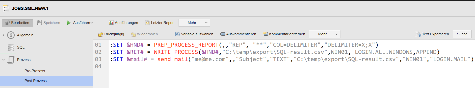 Save Output File As Excel File Of Sql Query Automic Workload Automation 4712