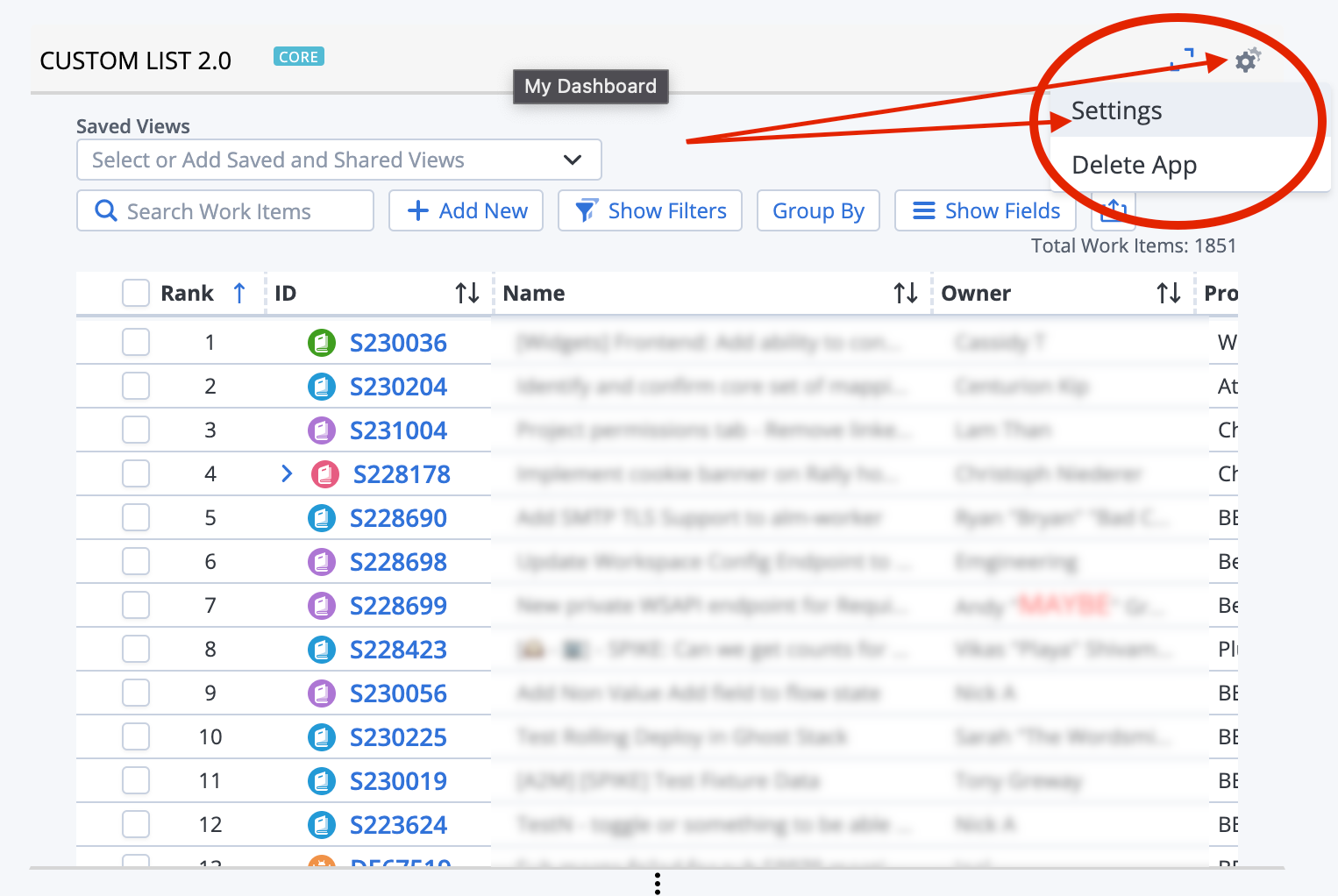 Custom List 2.0 Supports Text Queries | Rally Software