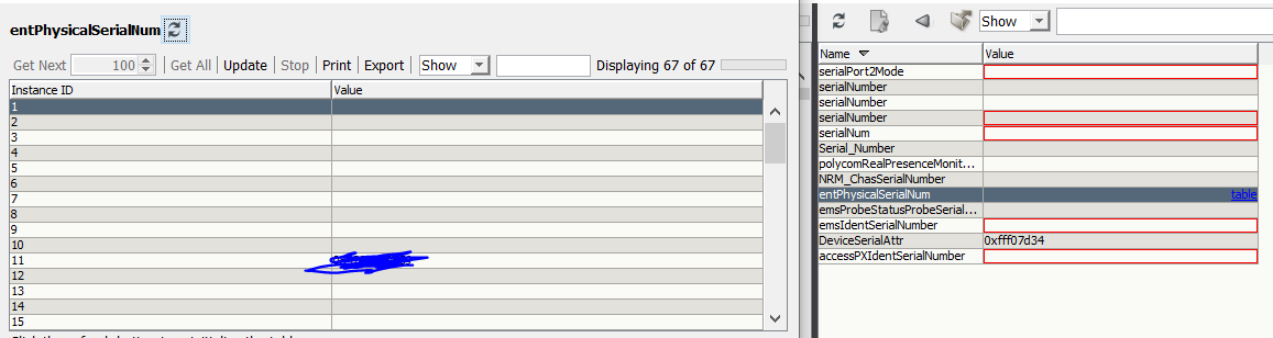 How to get Spectrum serial number from tabled attribute? | DX NetOps