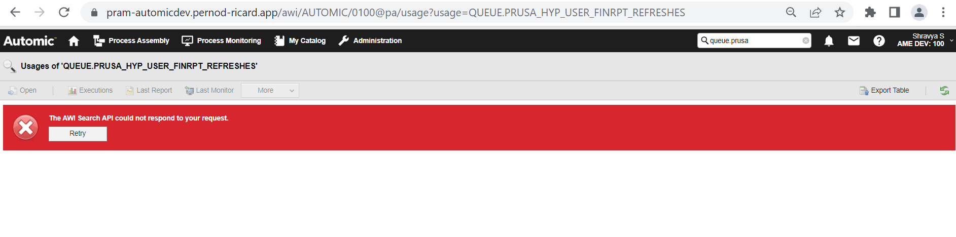 Issue With The Queue Automic Workload Automation