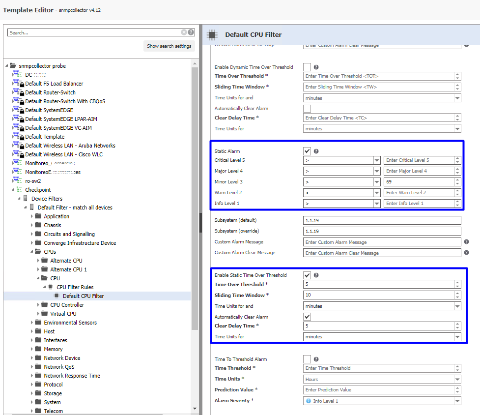 Configuring TOT of snmpcollector probe from template is not working | DX Unified Infrastructure ...