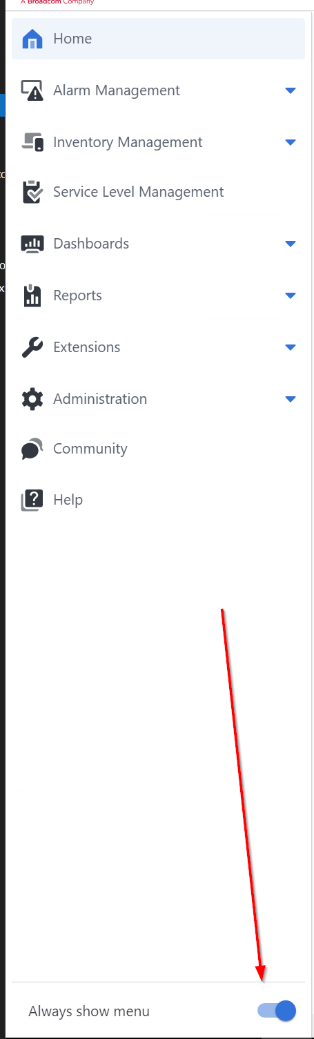 IDEA: 23.4 OC The left hand navigation menu that slides out needs a pin to keep it open and ...