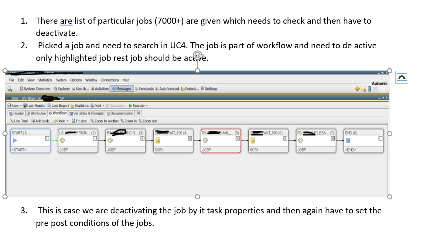 UC4 JOB Deactivation at Database level using query | Automic Workload Automation