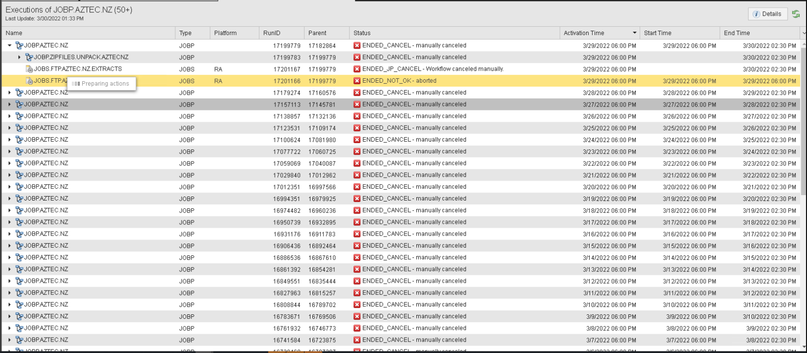 Automic web interface not responding | Automic Workload Automation